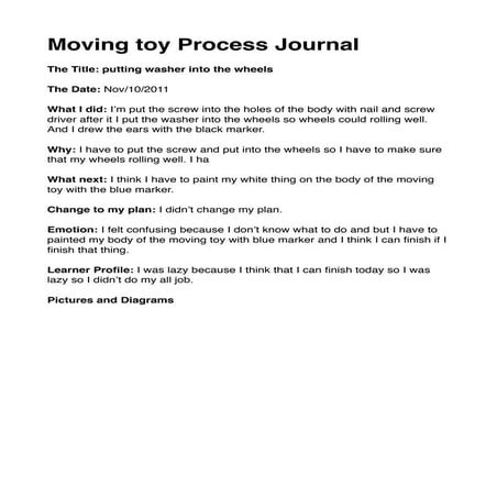 Process journal nov:10:2011 | PDF