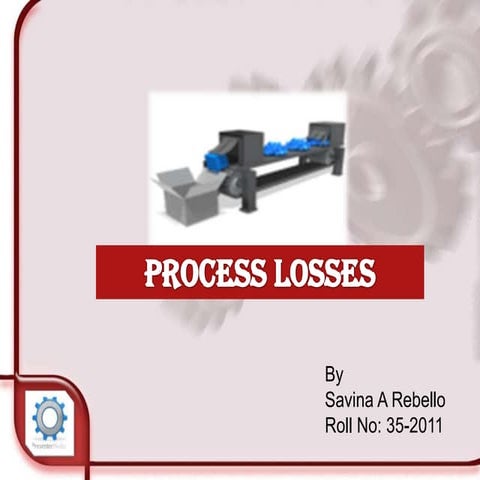 Process losses | PPT