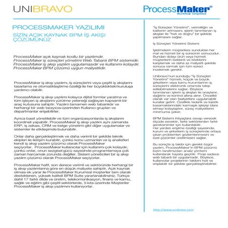 ProcessMaker BPM Yazılımı Sizin | PPTX