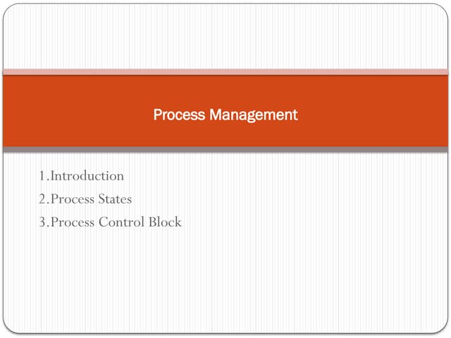 Process scheduling | PPTX