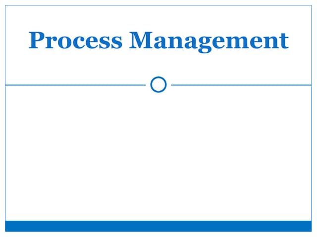 Process Management in operating system. Pdf | PDF Process Management in operating system. Pdf | PDF
