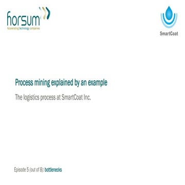 Process mining explained by an example | Episode 5 | PDF