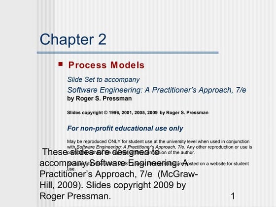 Chapter 01 software engineering pressman | PPT