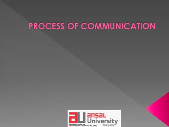 Process of communication | PPT