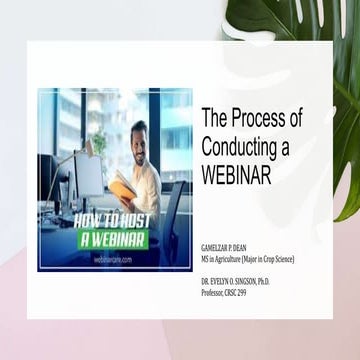 Process of Conducting a Webinar | PPTX