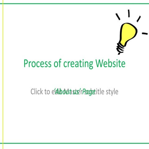 Process of Creating my Page for Website | ODP