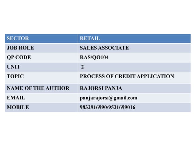 CREDIT APPLICATION PROCESS.pptx
