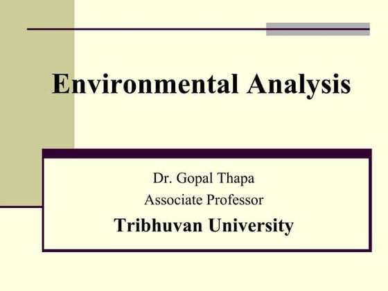 Environmental scanning | PPT