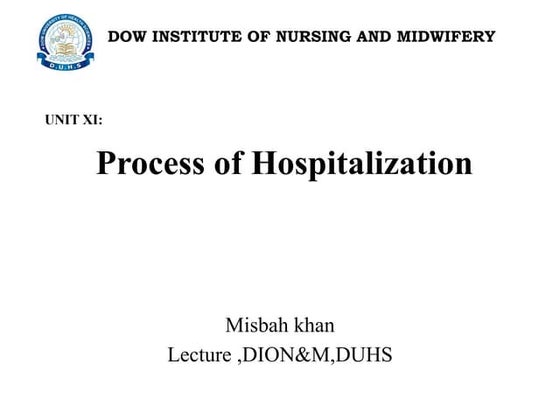 Admission and discharge | PPSX