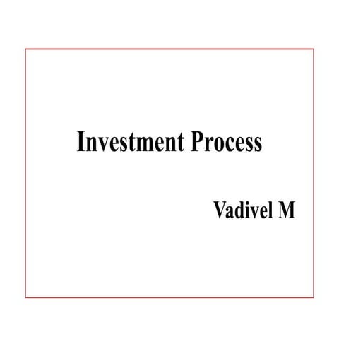 Process of investment | PPTX