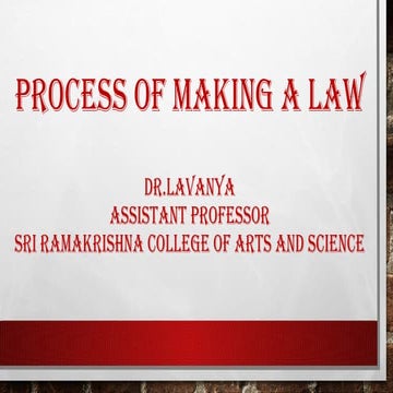 Business Law - Process of making a Law.pptx