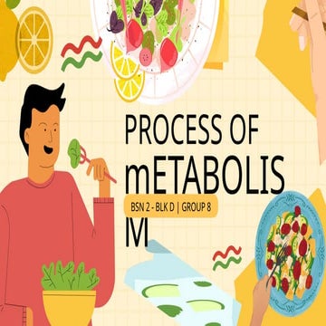PROCESS OF METABOLISM with their importance | PPT