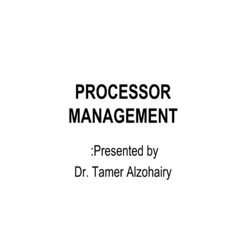 Processor management | PDF