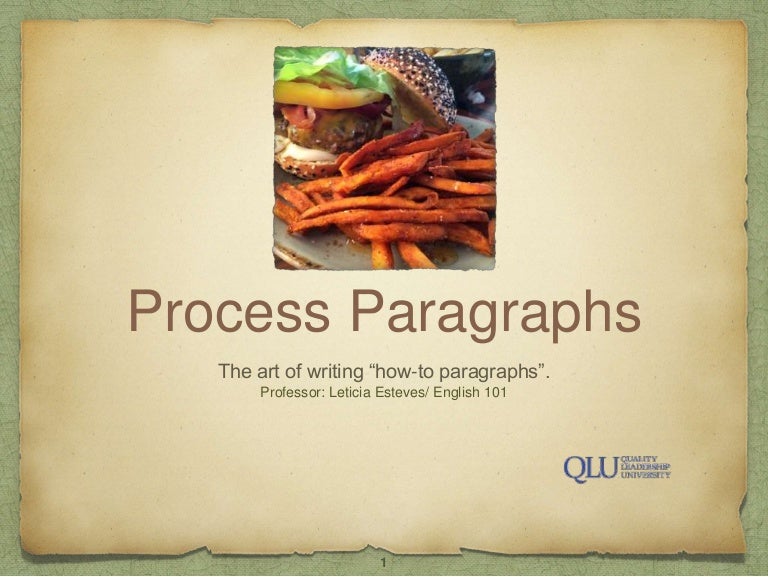 Process paragraphs