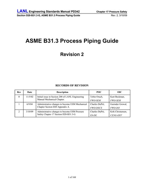 Asme b31,pressure piping code | PPT