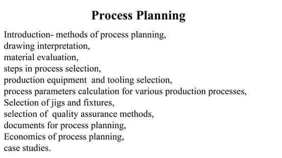 COMPUTER AIDED PROCESS PLANNING (CAPP) | PPTX | Computing | Technology ...