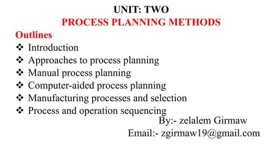 Computer Aided Process Planning Capp Pptx Computing Technology And Computing