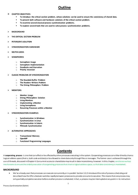 Process Synchronisation And Producer Consumer Problem Operating System 6356