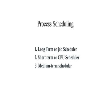 Process Scheduling.pptx | Computing | Technology & Computing