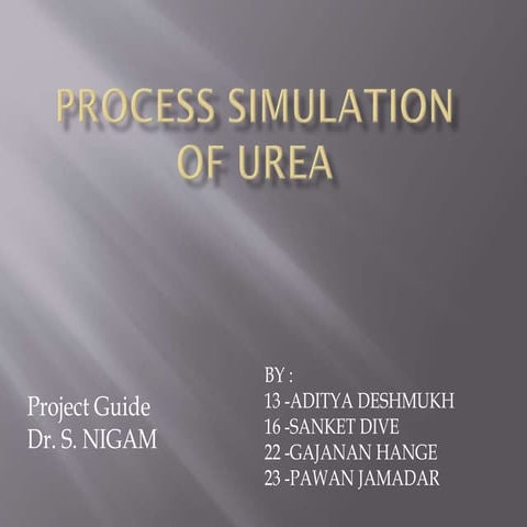 Urea process flow diagram | PDF
