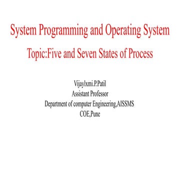 process State Models | PPTX