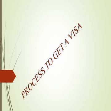 Process to get a visa | PPT