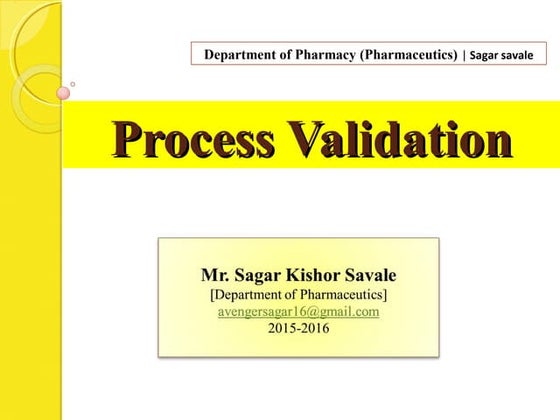 Process validation of tablet compression | PDF | Manufacturing Industry | Industries