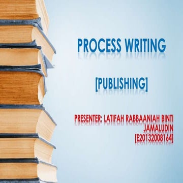 Process Writing (Publishing) | PPTX