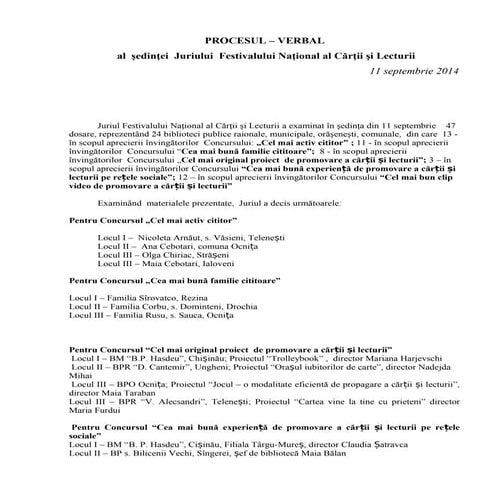 Procesul verbal2014 | DOC