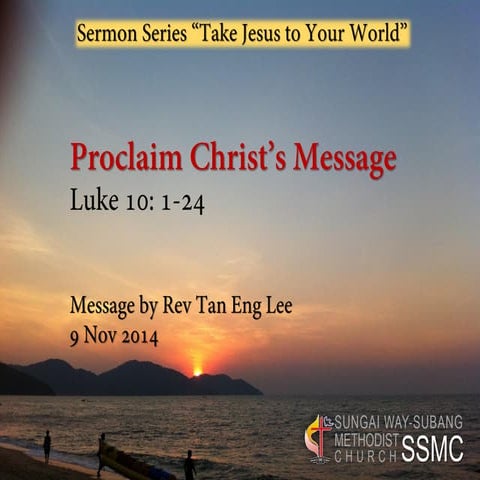 Proclaiming christ's message | PDF