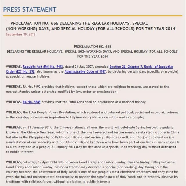 Proclamation 665 | PDF