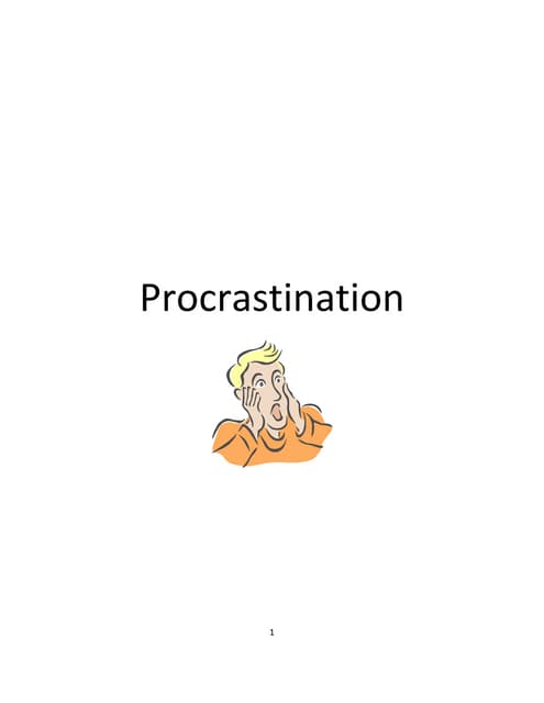 Procrastination | PPTX | Homework and Study | Education