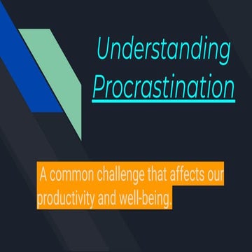 understanding procrastination How to avoid.pdf
