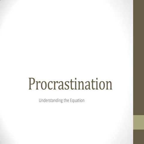 Procrastination Presentation at blinkbl-nk#20 25April2012 | PPT