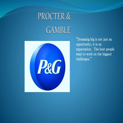 Procter & Gamble-CASE FILE STUDY | PPTX