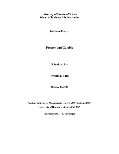 P&G’s Acquisition of Gillette | PPTX | Mergers and Acquisitions ...