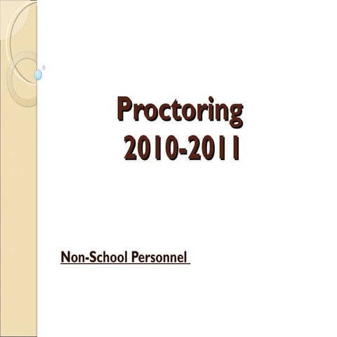 Proctor Training for Non-Employees | PPT