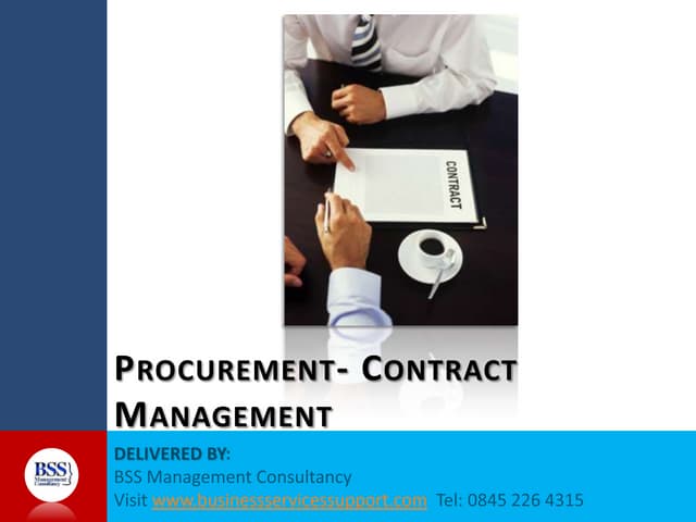 Contract management general | PPTX