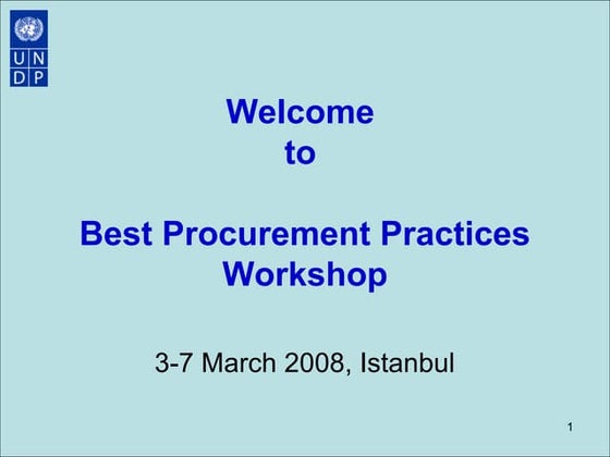 Introduction to procurement | PPT