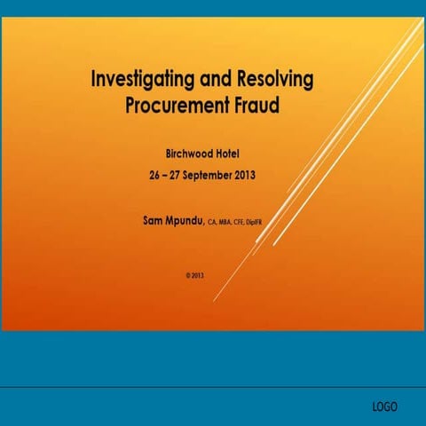 Procurement Fraud | PPTX