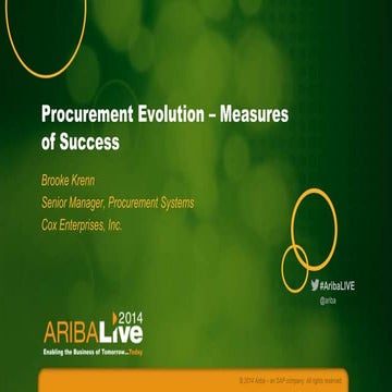 Procurement Evolution – Measures of Success | PPTX