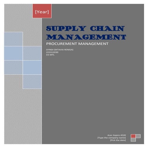 Procurement management | PDF