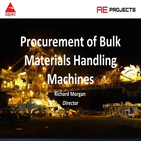 Procurement of bulk materials handling machines | PPT