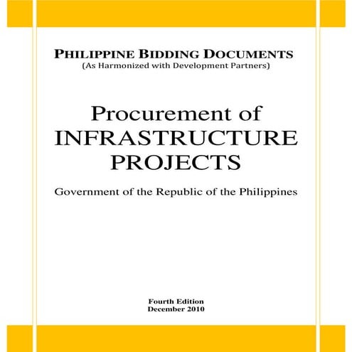 Procurement of infrastructure projects | PDF | Civil Engineering ...
