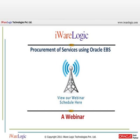 Procurement Of Services Using Oracle Ebs Ppt Information Services