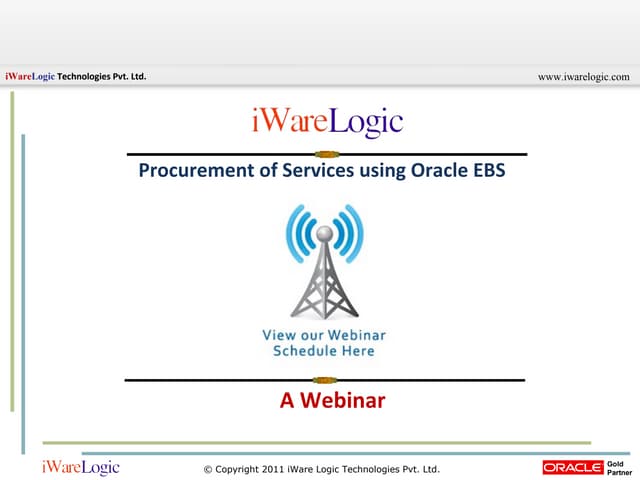 Procurement Of Services Using Oracle Ebs Ppt Information Services