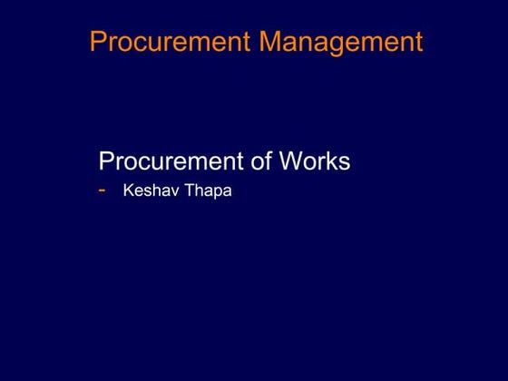 Government procurement Act RA 9184 | PPTX