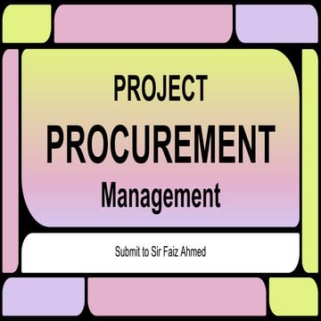 Project Procurement Management .pptx