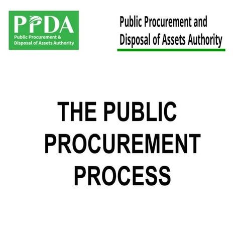 Procurement Process (Revised). government | PPTX