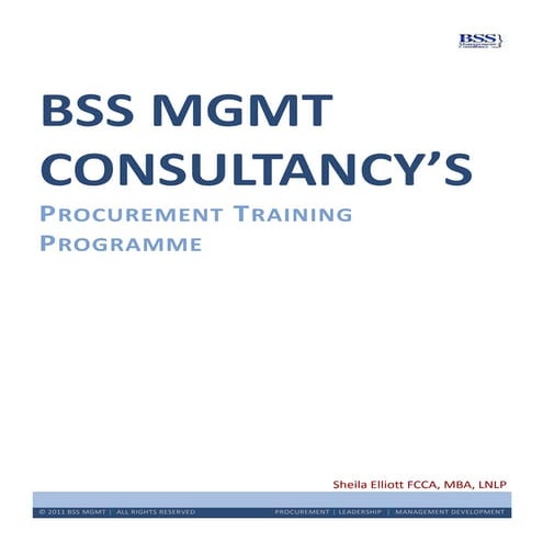 Procurement Training|Introduction to procurement and best practice ...
